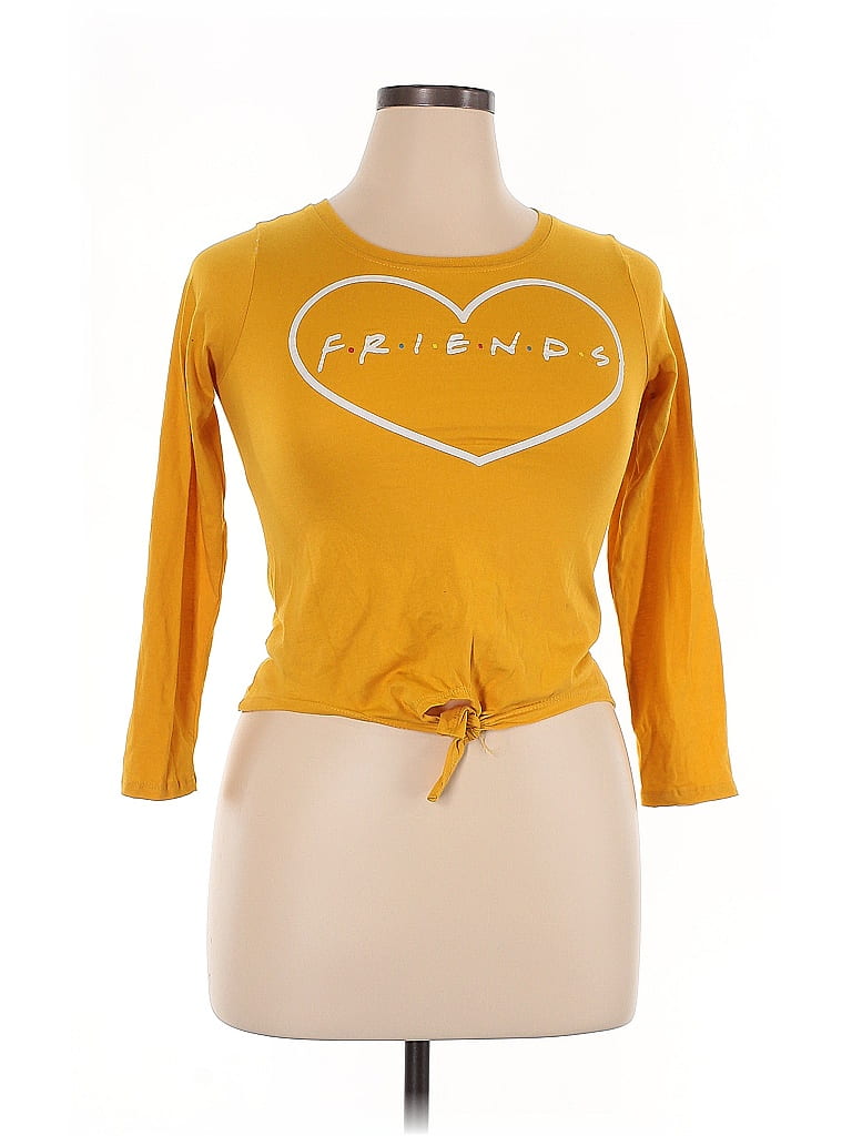 Jerry Leigh Apparel Yellow Long Sleeve Top Size XL - 26% off | ThredUp