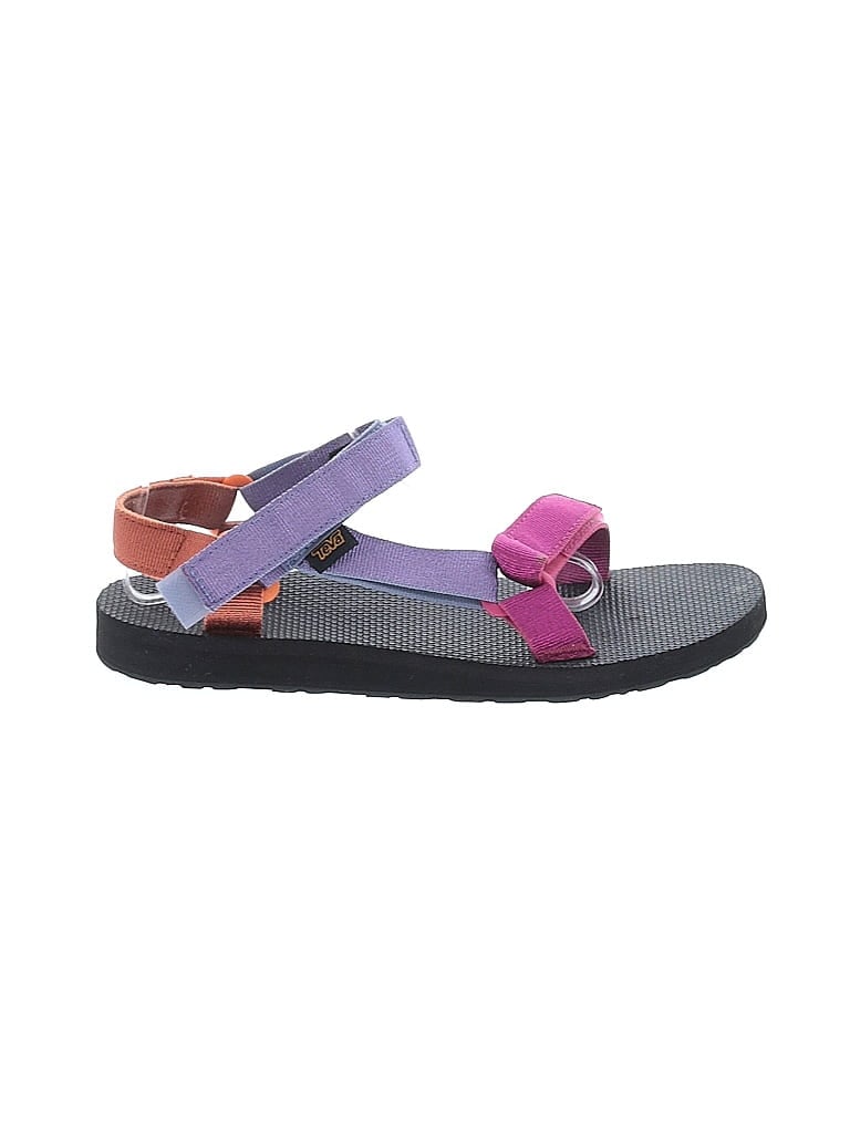 Teva Color Block Purple Pink Sandals Size 9 - 40% off | ThredUp
