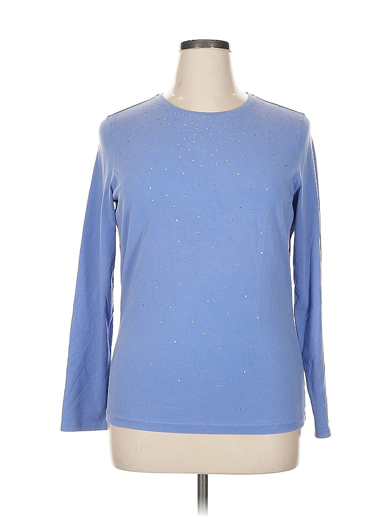 Talbots Blue Long Sleeve Top Size XL - 78% off | ThredUp