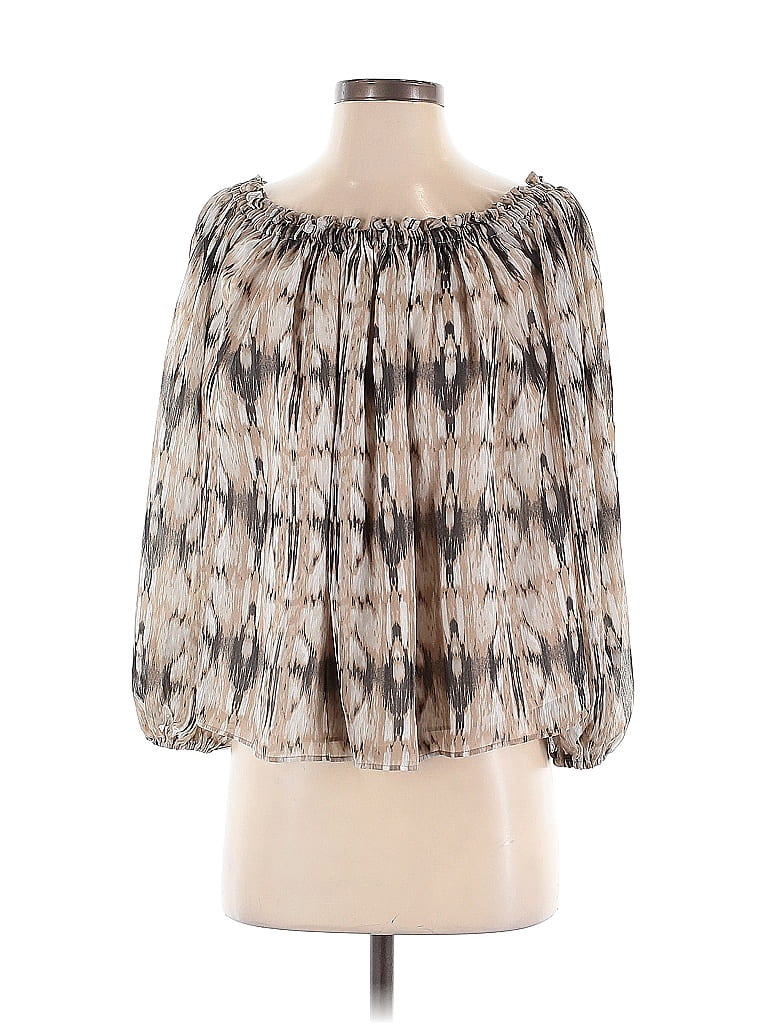 Lisa International Ivory 3/4 Sleeve Blouse Size S - 62% off | ThredUp