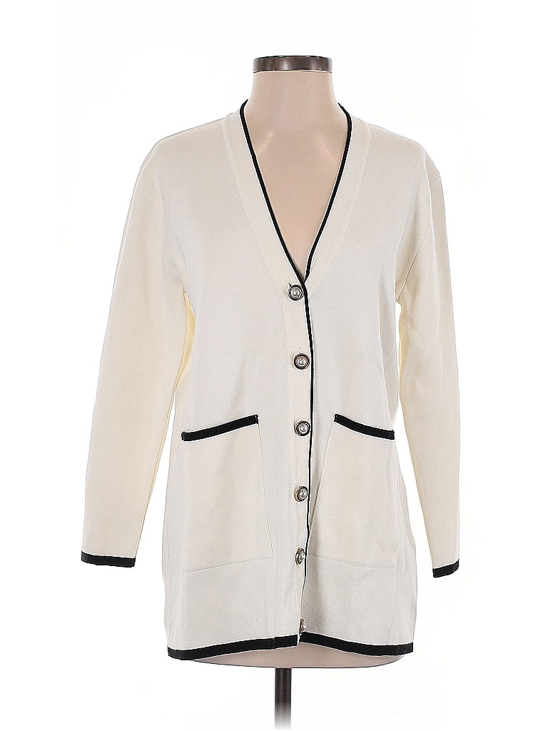 Level Eight Ivory Cardigan Size M - 56% off | ThredUp
