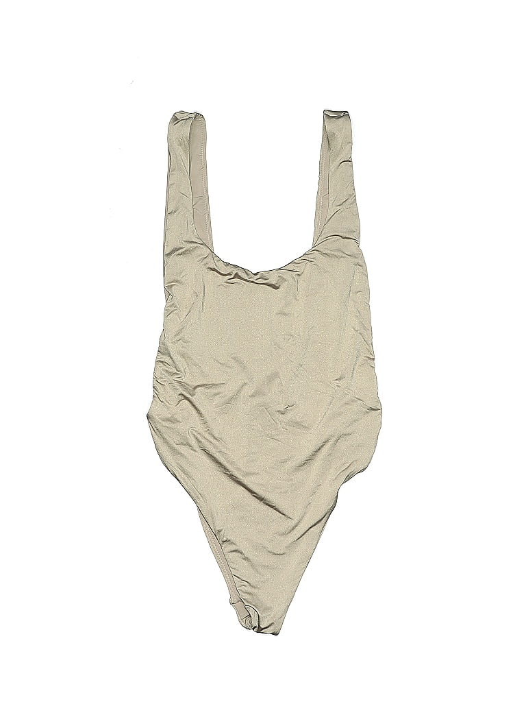 Aerie Solid Tan One Piece Swimsuit Size S - 44% off | ThredUp