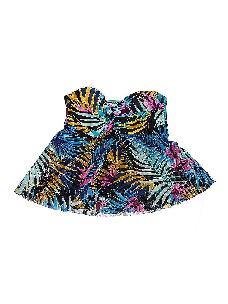 Kona Sol Tropical Blue Swimsuit Top Size L - 40% off | ThredUp