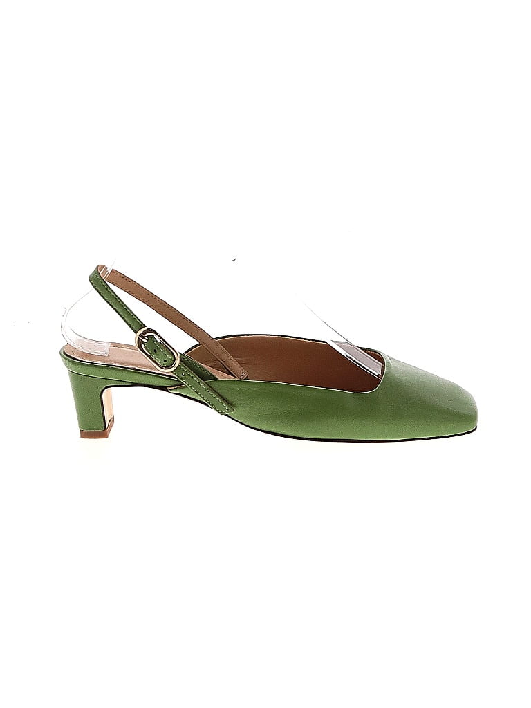 ALOHAS 100% Leather Color Block Green Heels Size EU 38 - 64% off | ThredUp