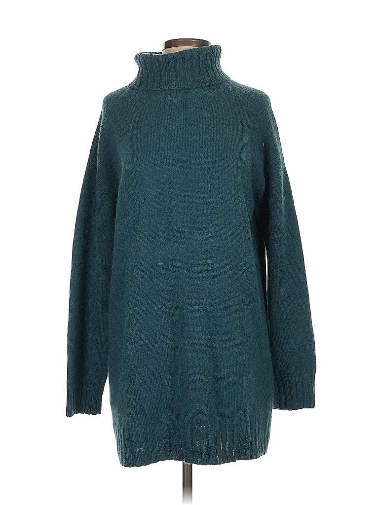 Peruvian Connection Teal Turtleneck Sweater Size S - 75% off | ThredUp