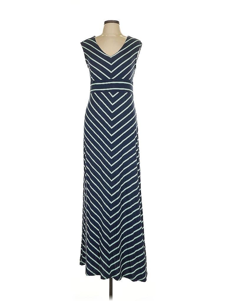 Apt. 9 Chevron-herringbone Blue Casual Dress Size L - 50% off | ThredUp