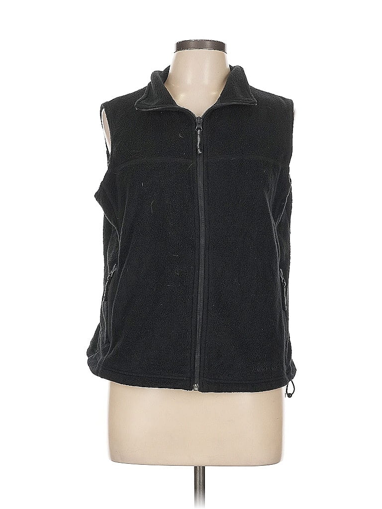 Cabela's 100% Polyester Black Vest Size L - 73% off | ThredUp