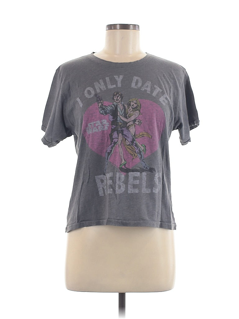 Junk Food Gray Short Sleeve T-Shirt Size M - 24% off | ThredUp