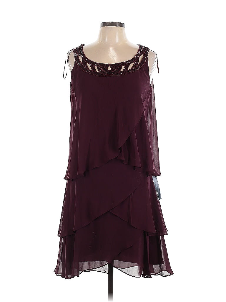 Ignite Evenings 100% Polyester Burgundy Cocktail Dress Size 8 - 73% off ...