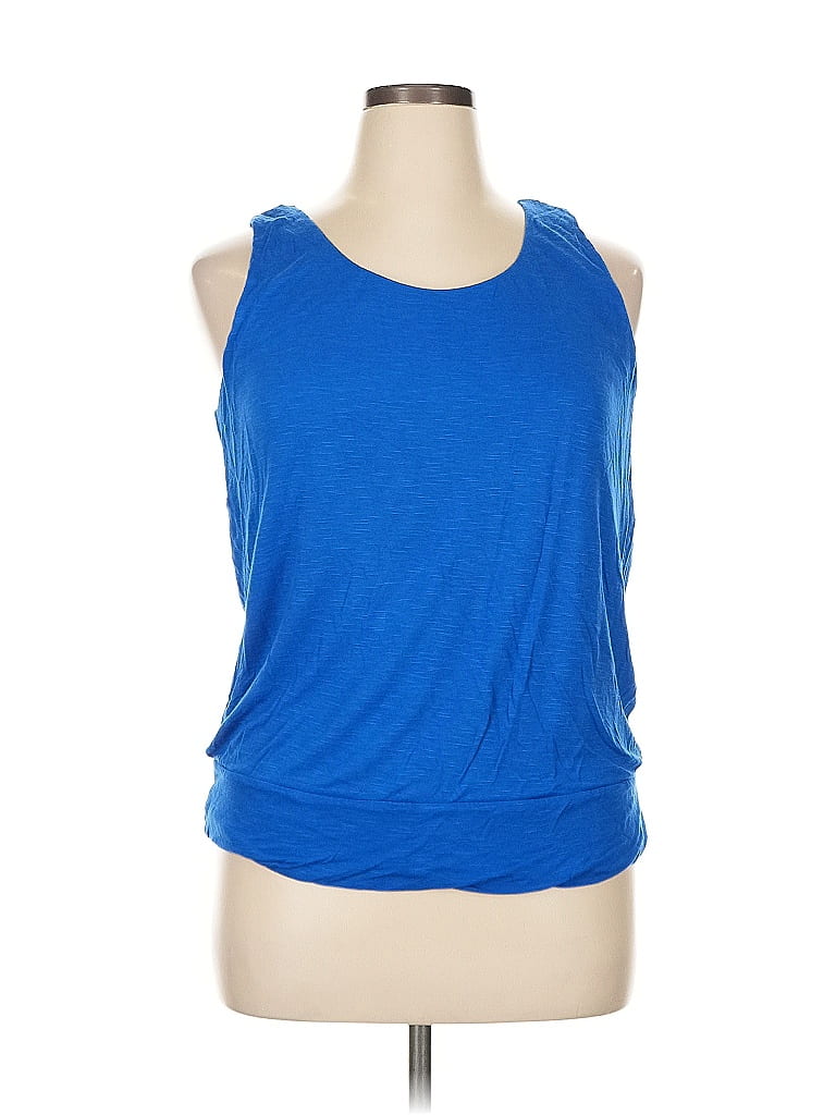 AB Studio Blue Active Tank Size XL - 55% off | ThredUp