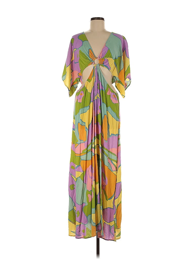Show Me Your Mumu Tropical Green Purple Dana Cutout Maxi Size M - 73% ...