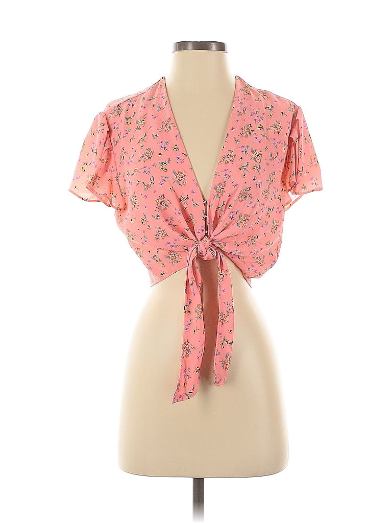 Color Me Courtney 100% Polyester Pink Ellie Top Size 0 - 74% off | ThredUp