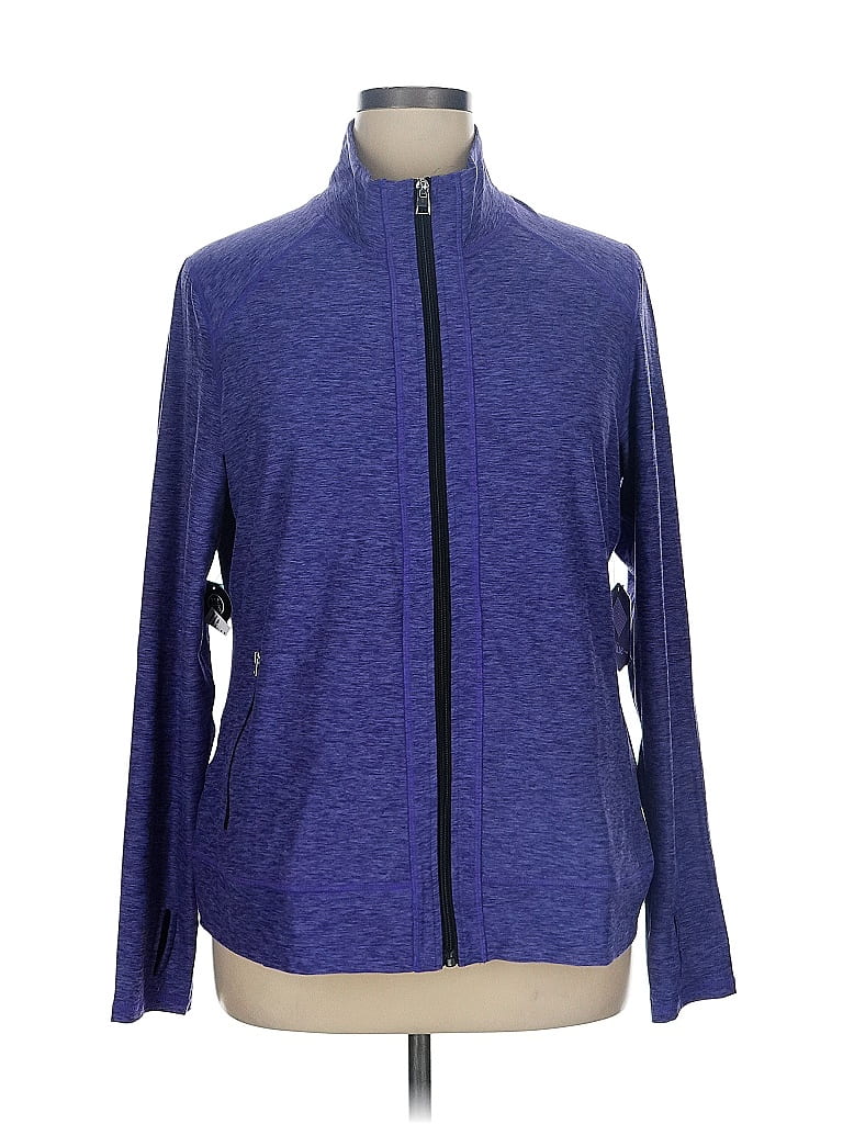 Rise by Lularoe Blue Track Jacket Size 1X - 65% off | ThredUp