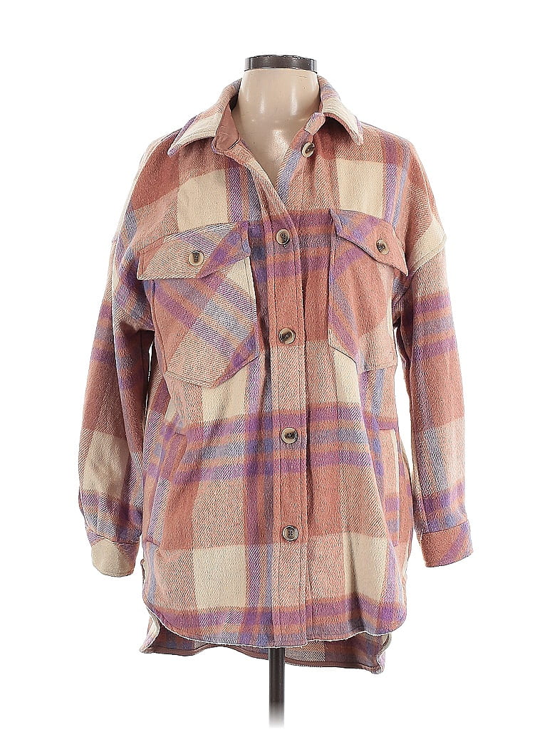 Sonoma Goods for Life Plaid Brown Coat Size M - 57% off | ThredUp