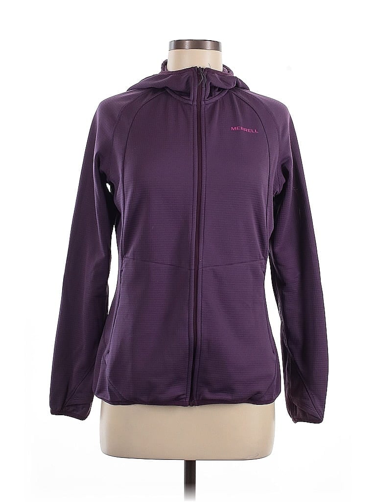 Merrell 100% Polyester Purple Zip Up Hoodie Size M - 63% off | ThredUp
