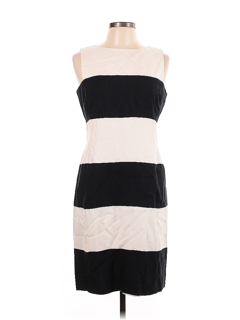 Kelly Graham Stripes Black Cocktail Dress Size 10 - 58% off | ThredUp