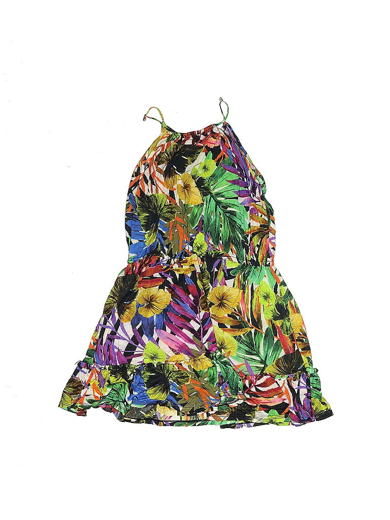 Milly Minis 100% Modal Tropical Green Dress Size 12 (big kids) - 71% ...