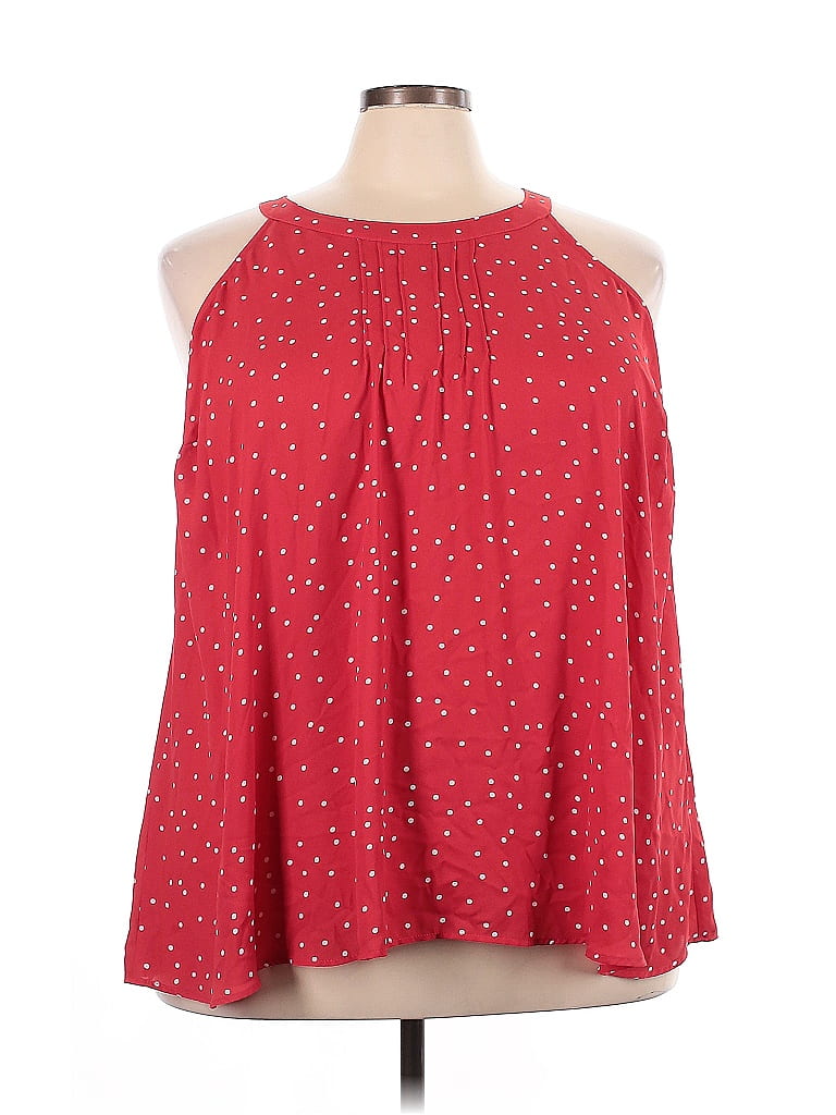 Torrid 100% Polyester Red Sleeveless Blouse Size 3X - 59% off | ThredUp
