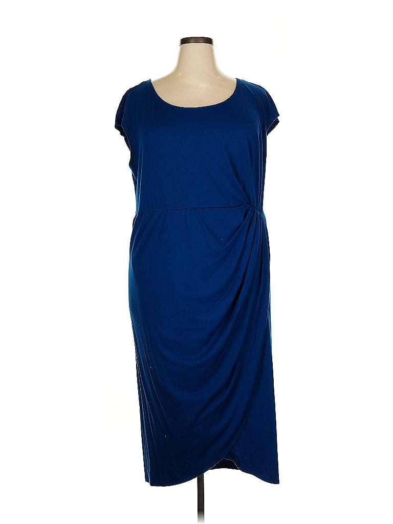 Torrid Solid Blue Casual Dress Size 3X - 59% off | ThredUp