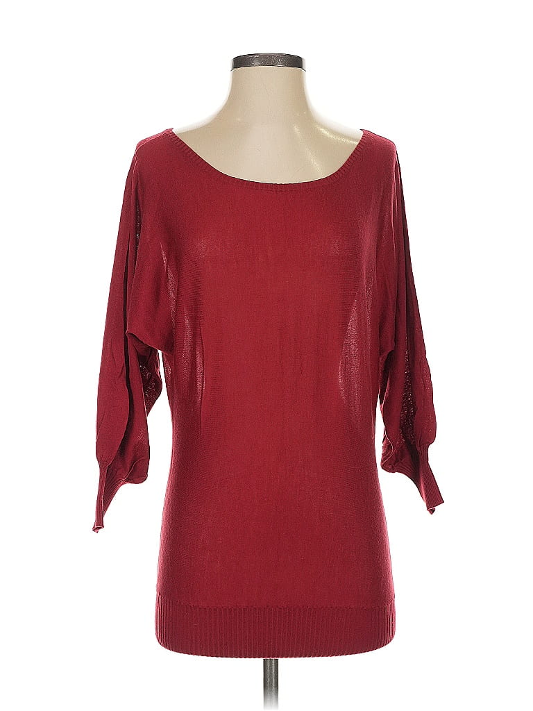 Bop Basics by ShopBop 100% Cashmere Red Cashmere Pullover Sweater Size S - 73% off | ThredUp