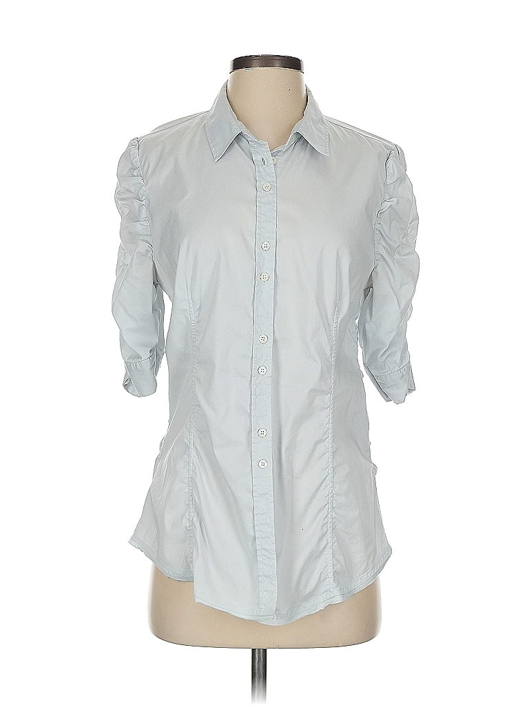 Marc Cain Gray 3/4 Sleeve Button-Down Shirt Size 4 - 72% off | ThredUp