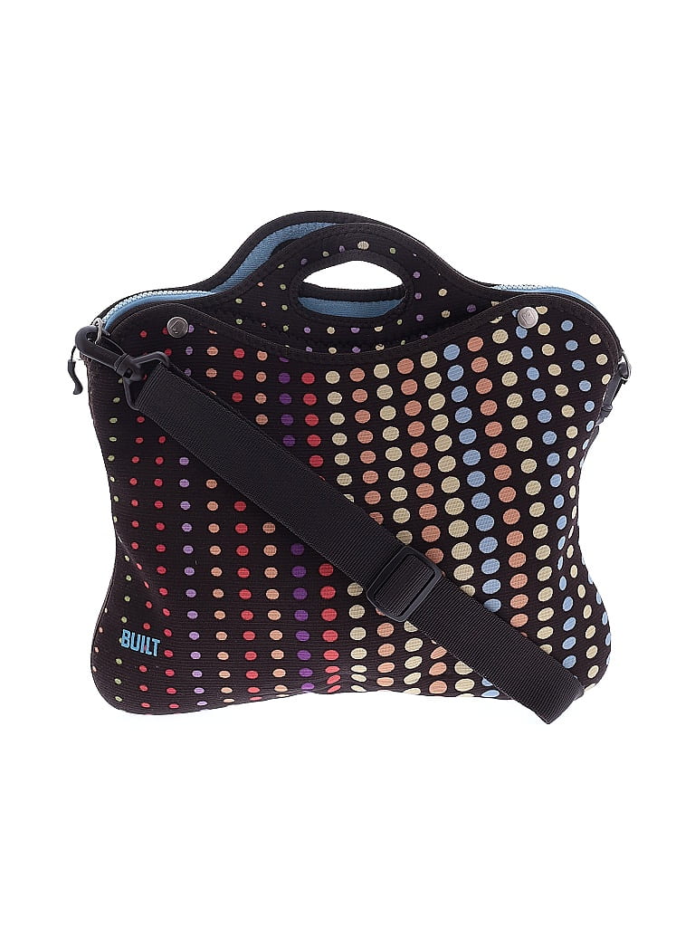 BUILT Polka Dots Blue Brown Laptop Bag One size - 40% off | ThredUp