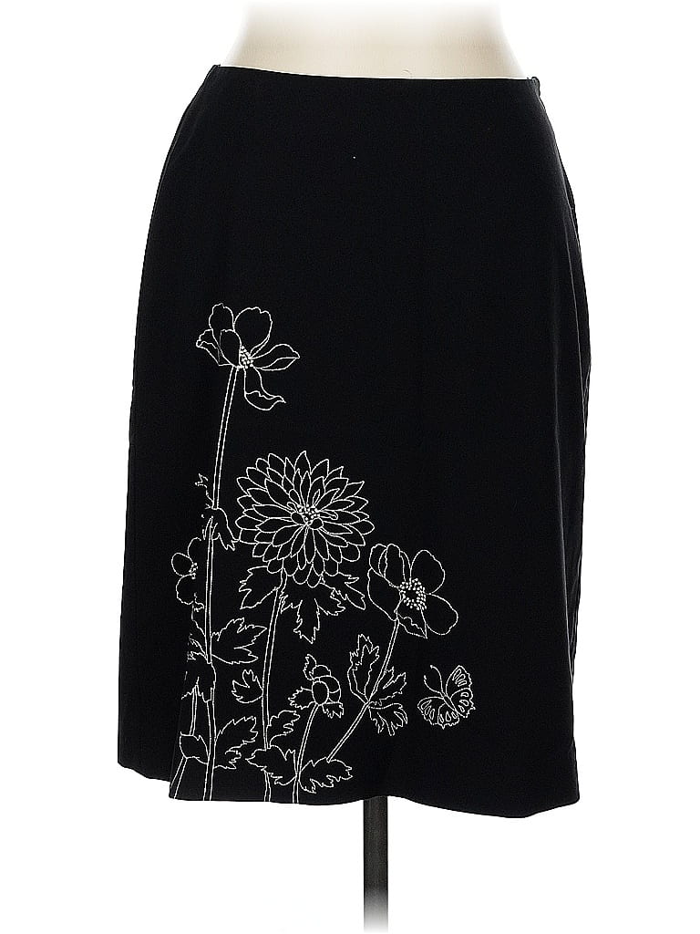 Ann Taylor Graphic Black Casual Skirt Size 8 - 78% off | ThredUp