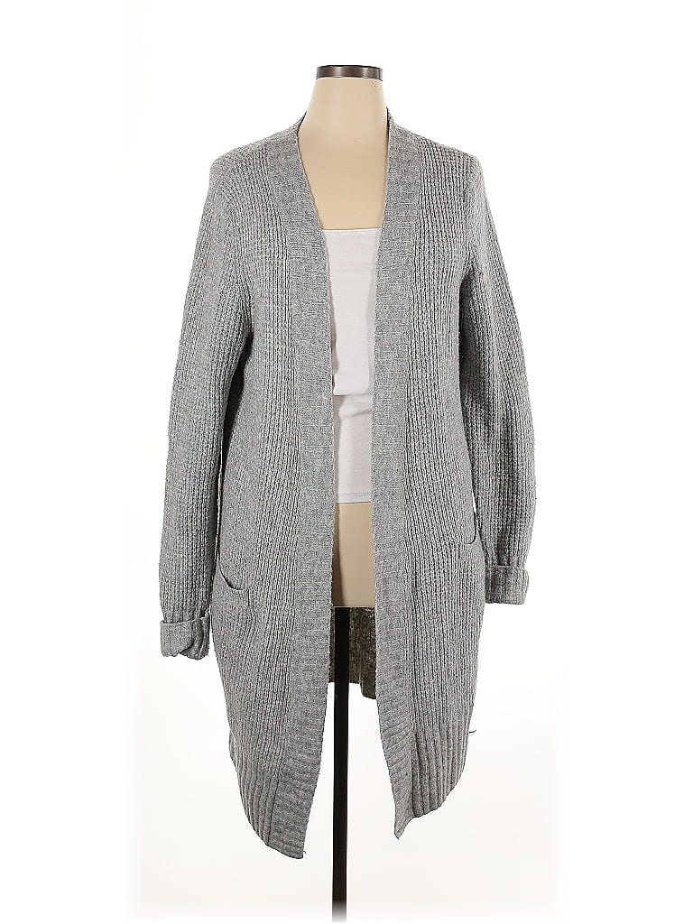 Shrinking Violet Gray Cardigan Size XL - 73% off | ThredUp