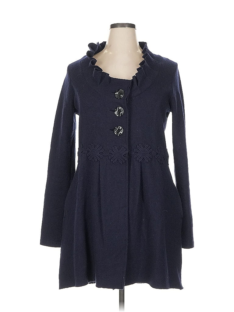 Charlie & Robin 100% Wool Blue Wool Coat Size XL - 72% off | ThredUp