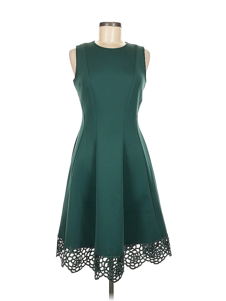 Donna Ricco Solid Green Cocktail Dress Size 8 - 75% off | ThredUp