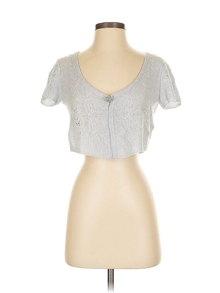 LoveShackFancy Silver Blue Wool Cardigan Size M - 60% off | ThredUp