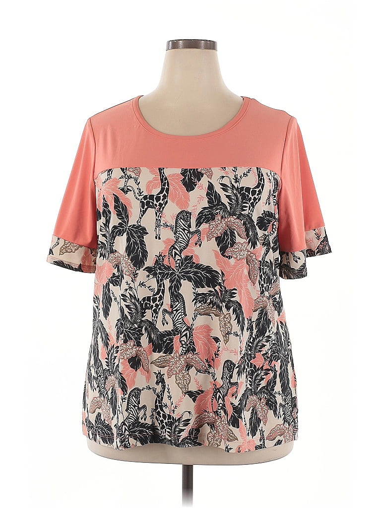 Anthony Original Pink Short Sleeve Blouse Size 2X - 45% off | ThredUp