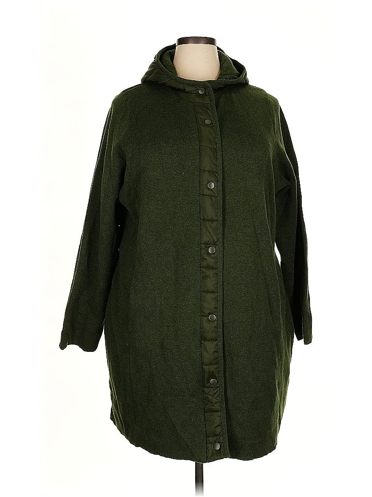 Max Studio Green Coat Size 2X - 67% off | ThredUp