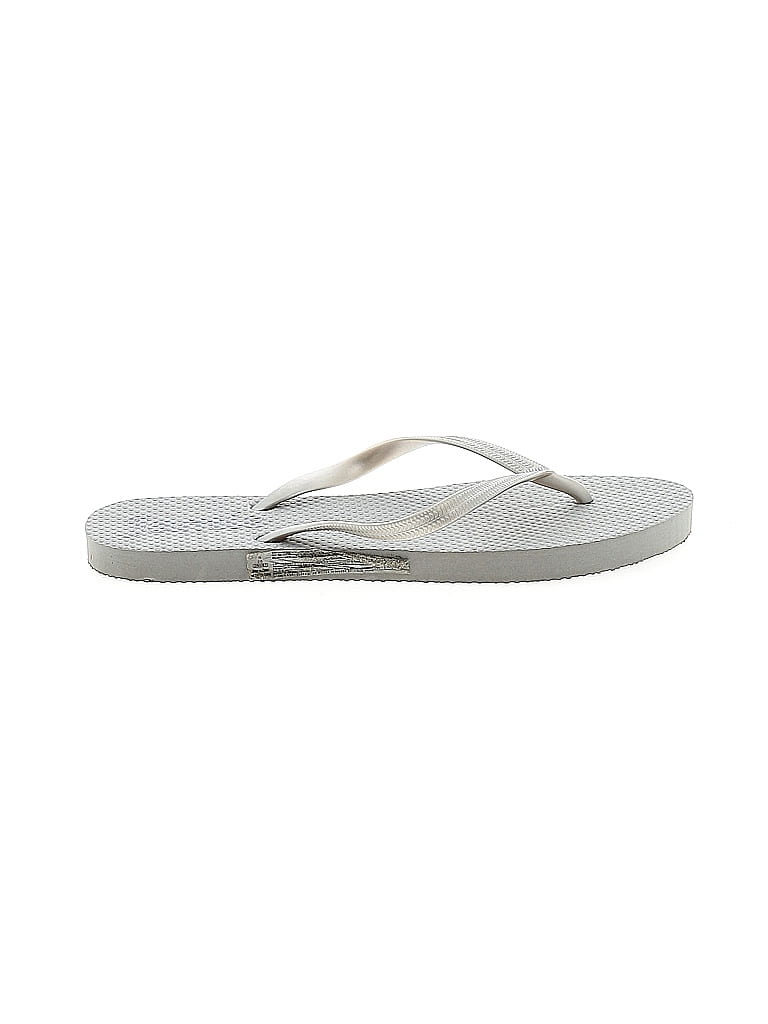 Jamie Silver Gray Flip Flops Size 8 - 15% off | ThredUp