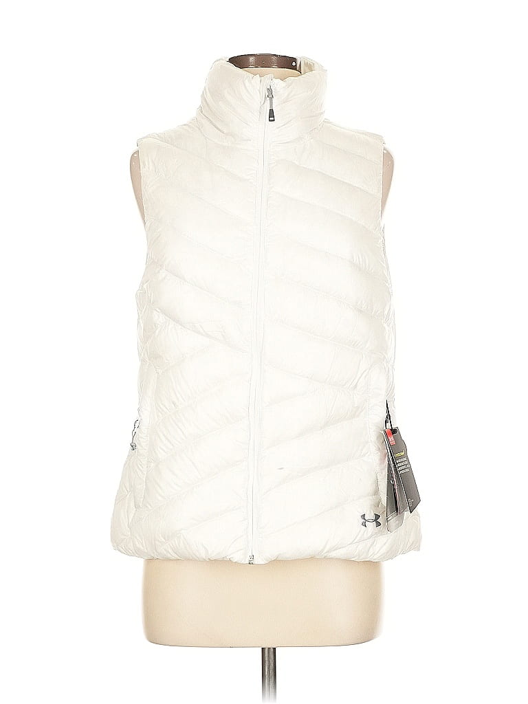 Under Armour 100% Polyester White Vest Size M - 49% off | ThredUp