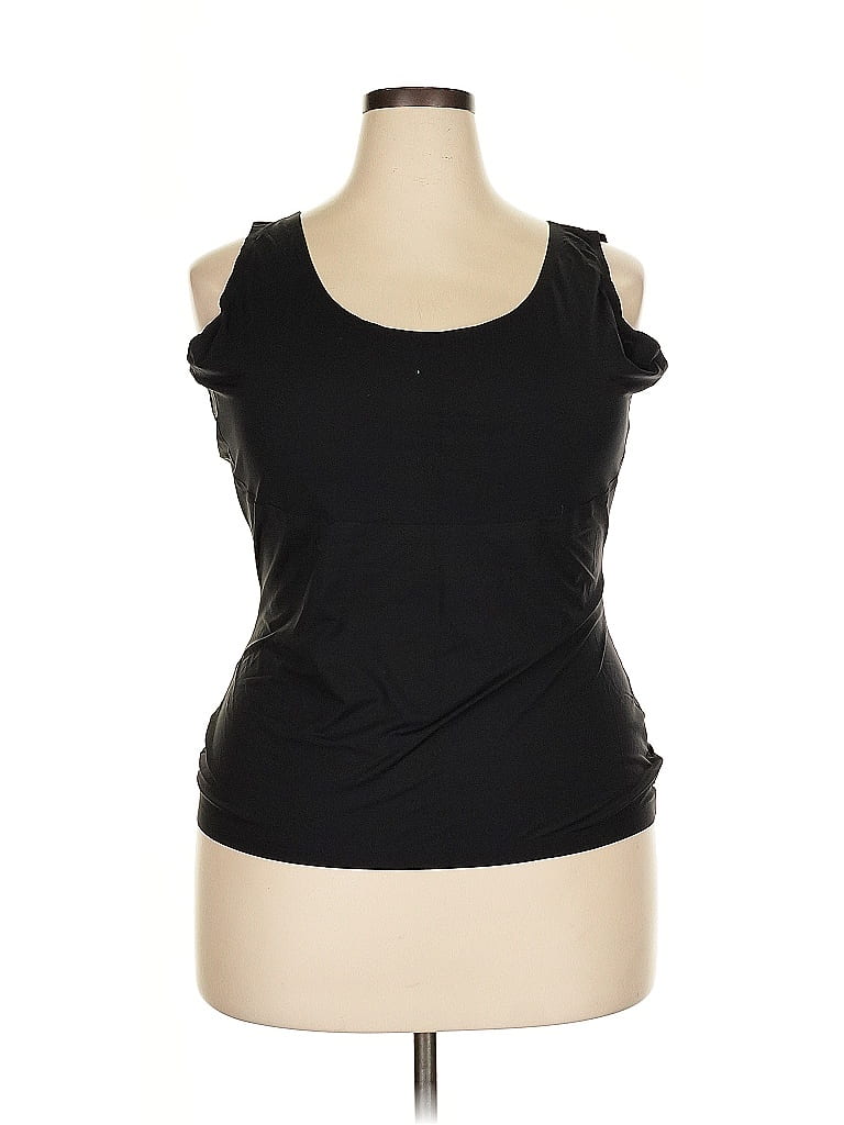 SPANX Solid Black Tank Top Size 3X - 50% off | ThredUp