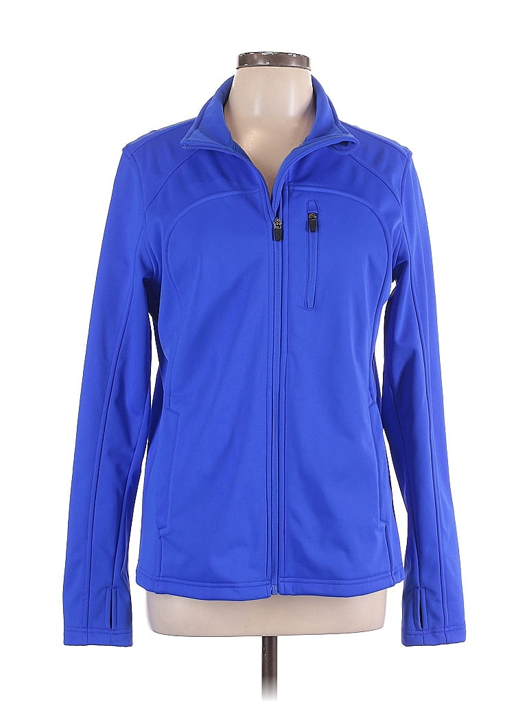 Xersion 100% Polyester Blue Track Jacket Size L - 43% off | ThredUp
