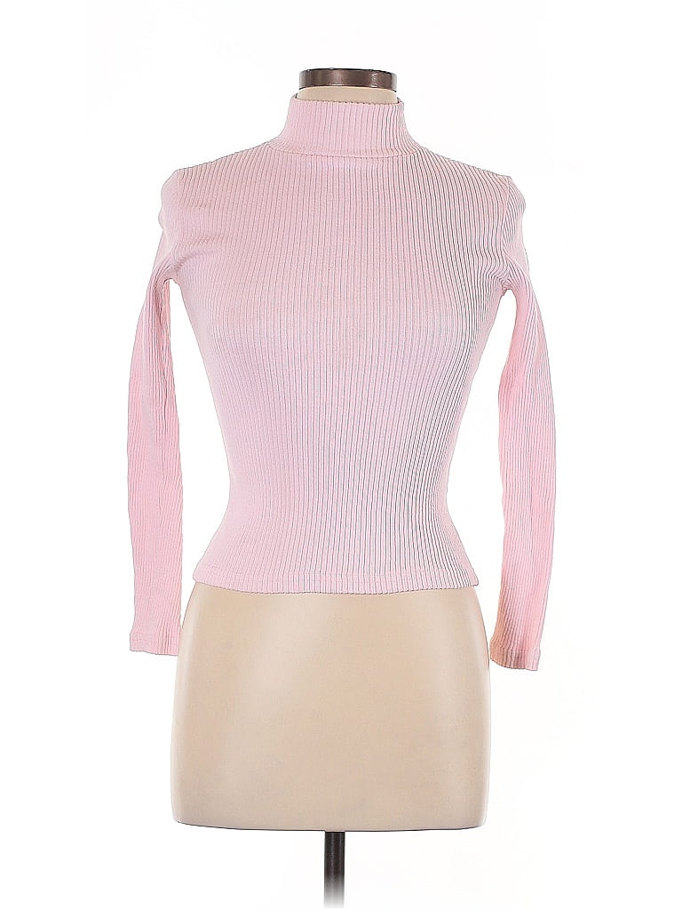 In Charge Pink Turtleneck Sweater Size M - 48% off | ThredUp