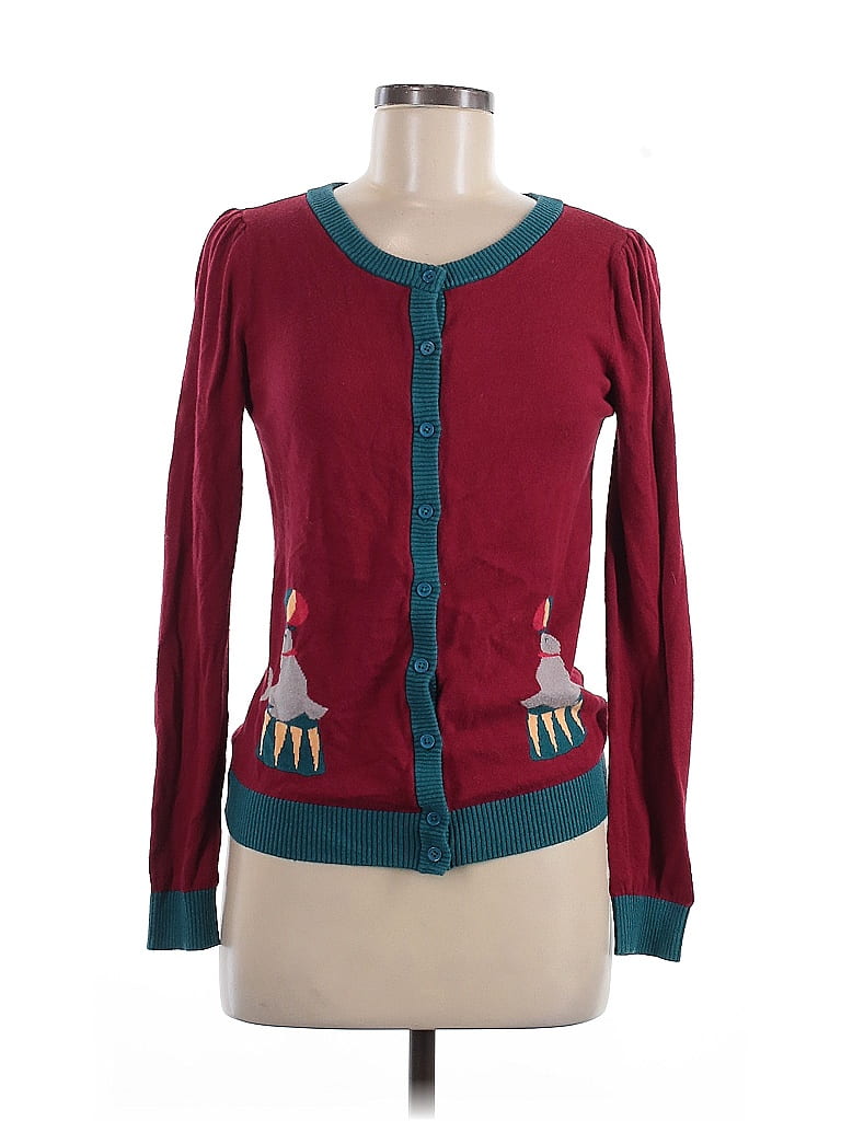 ModCloth Burgundy Red Cardigan Size M - 70% off | ThredUp