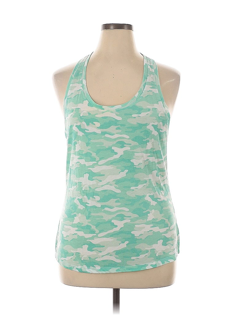 Fabletics Green Teal Active Tank Size XL - 46% off | ThredUp