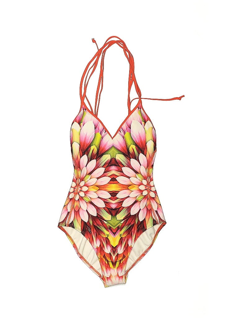 Robin Piccone Print Red One Piece Swimsuit Size 8 - 67% off | ThredUp