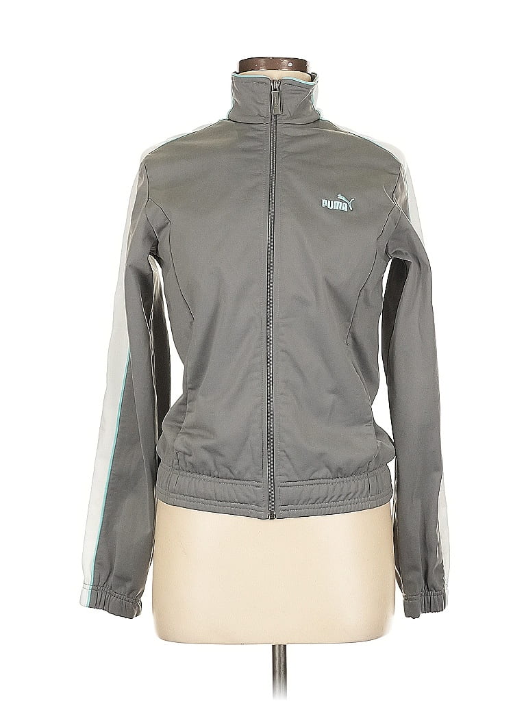 Puma Gray Track Jacket Size M - 60% off | ThredUp