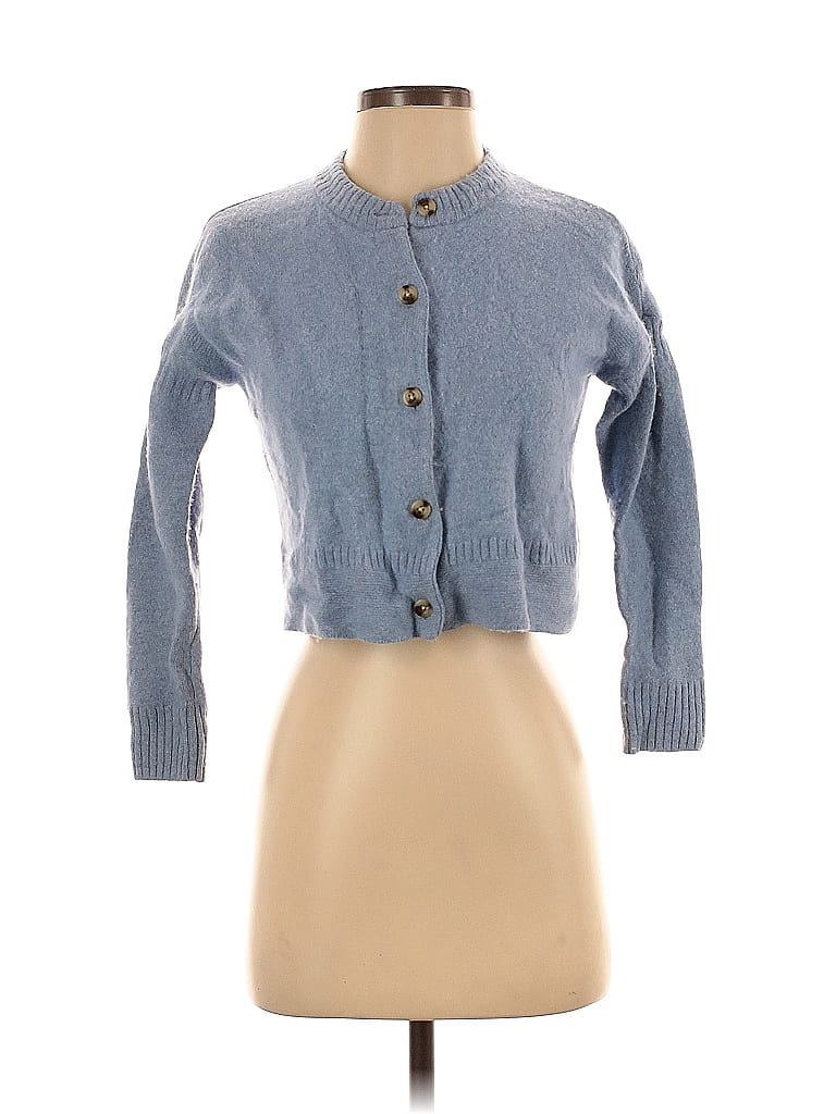 Madewell Blue Wool Cardigan Size XS - 67% off | ThredUp