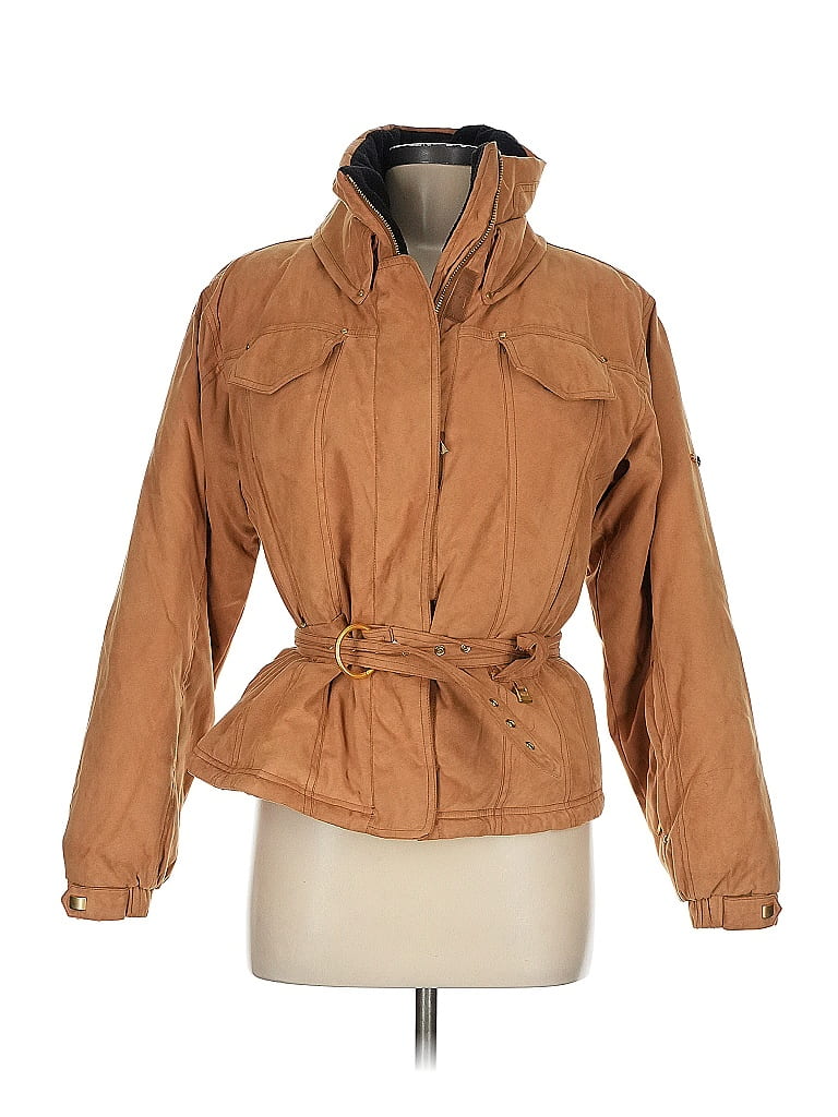 NILS Solid Brown Jacket Size 6 - 76% off | ThredUp