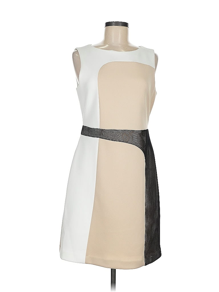 DKNY Color Block Ivory Cocktail Dress Size 8 - 80% off | ThredUp