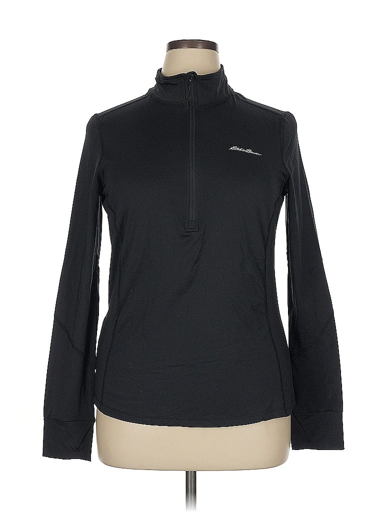Eddie Bauer Black Track Jacket Size XL - 68% off | ThredUp