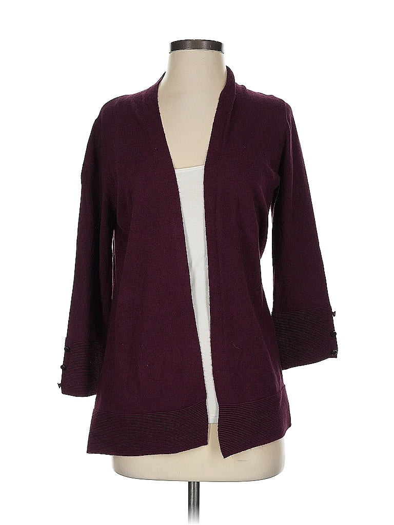 Evolution by Cyrus Burgundy Cardigan Size S - 75% off | ThredUp
