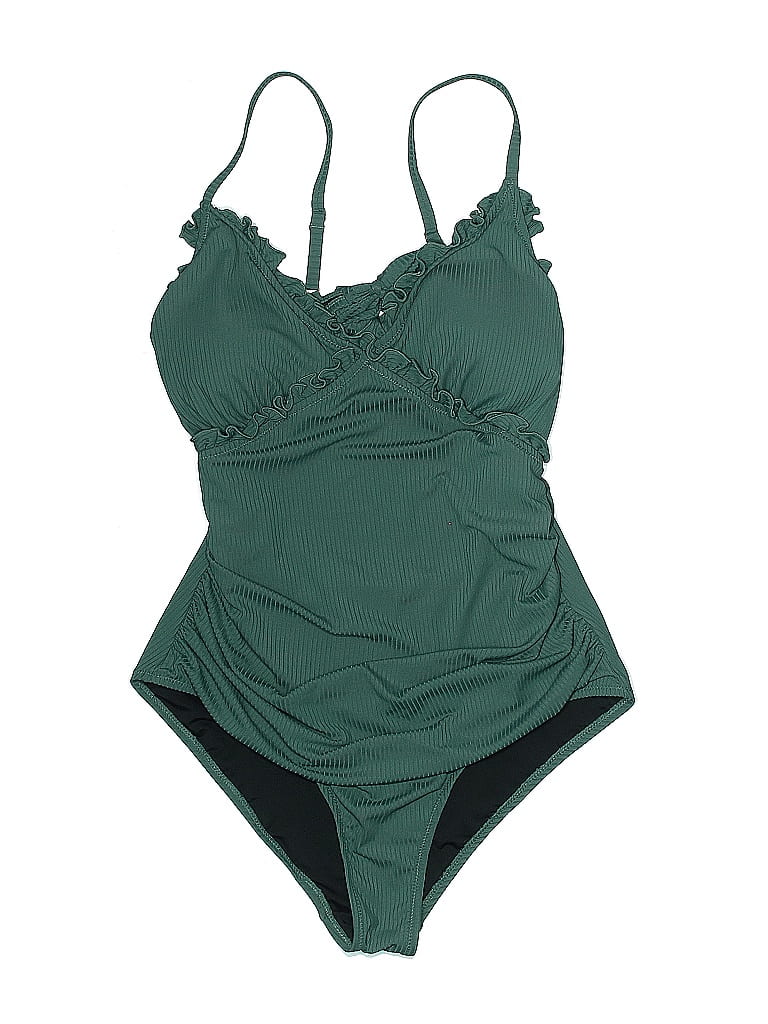 Charmo Solid Green One Piece Swimsuit Size XL - 31% off | ThredUp