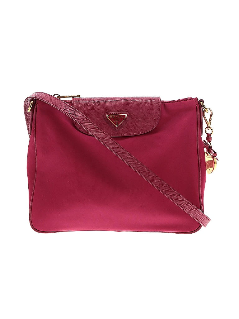 Prada 100% Nylon Pink Crossbody Bag One size - 39% off | ThredUp