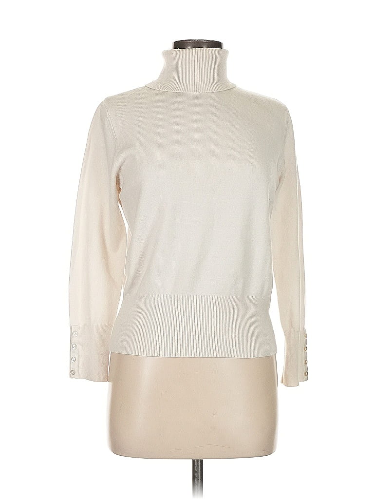 JM Collection Ivory Turtleneck Sweater Size M - 49% off | ThredUp